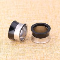China Trendy Hip-Hop Stainless Steel Tunnel IP Gold Titanium Steel Ear Expansion Body Piercing Anti Allergic Piercing Jewelry Spg0607 for sale
