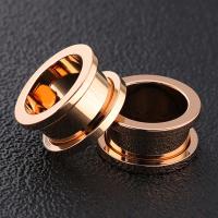 China Stainless Steel Hollow Cylindrical Ear Extensions Ear Hole Accessories Wheeled Ear Accessories Ear Tunnel Spg1819 for sale