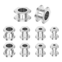China Stainless Steel Hexagonal Ear Expander Titanium Steel Ear Plug Body Piercing Jewelry Spg2125 for sale