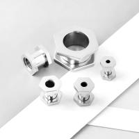 China Stainless Steel Hexagonal Ear Expander Titanium Steel Ear Plug Body Piercing Jewelry Spg2125 for sale