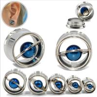 China Body Piercing Stainless Steel Internal Thread Planet Stainless Steel Plug Double Flare Ear Plug Spg1839 for sale
