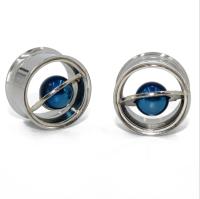 China Body Piercing Stainless Steel Internal Thread Planet Stainless Steel Plug Double Flare Ear Plug Spg1839 for sale