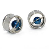 China Body Piercing Stainless Steel Internal Thread Planet Stainless Steel Plug Double Flare Ear Plug Spg1839 for sale
