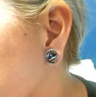 China Body Piercing Stainless Steel Internal Thread Planet Stainless Steel Plug Double Flare Ear Plug Spg1839 for sale