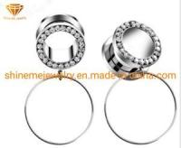 China High Quality Stainless Steel Piercing Earring Expansion Popular Body Jewelry Ear Flesh Tunnel Wholesale Spg1827 for sale