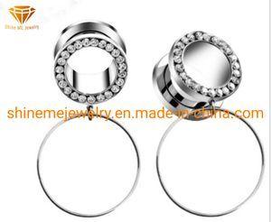 China High Quality Stainless Steel Piercing Earring Expansion Popular Body Jewelry Ear Flesh Tunnel Wholesale Spg1827 for sale