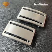 China Pure Titanium Belt Buckle Smooth Waist Belt Buckle Hollow Plate Buckle Automatic Buckle Titanium Waistband Men's Buckle Trendy Men's Buckle Tib3639 for sale
