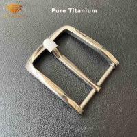 China Pure Titanium Belt Buckle Men's Needle Buckle Business Casual Men's Pants Belt Youth Genuine Leather Men's Belt Buckle Tiz2503 for sale
