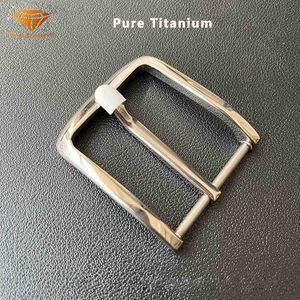 China Pure Titanium Belt Buckle Men's Needle Buckle Business Casual Men's Pants Belt Youth Genuine Leather Men's Belt Buckle Tiz2503 for sale