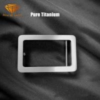 China Pure Titanium Belt Buckle Titanium Alloy Internal Smooth Plate Buckle Non Rusting Belt Buckle Head Letter Simple TBB3823 for sale
