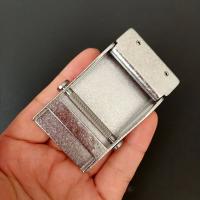 China Pure Titanium Belt Buckle Automatic Roller Buckle Men's Business and Leisure Belt Buckle Woven Customized Customer Logo Belt Buckle TBB004 for sale