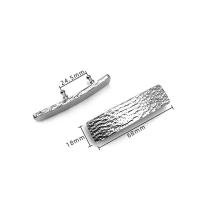 China Pure Titanium Belt Buckle Double Needle Buckle Hammer Pattern Fashion Buckle TBB001 for sale