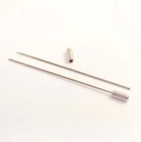 China Factory Direct Selling Hot Selling 316L Stainless Steel Brooch Pin with Plug Clothing Pin Long Pin Accessories Ssbp2301 for sale
