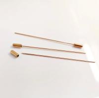 China Factory Direct Selling Hot Selling 316L Stainless Steel Brooch Pin with Plug Clothing Pin Long Pin Accessories Ssbp2301 for sale