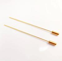 China Factory Direct Selling Hot Selling 316L Stainless Steel Brooch Pin with Plug Clothing Pin Long Pin Accessories Ssbp2301 for sale