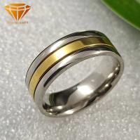 China High Quality Jewelry Engagement Gold Plated Jewelry Titanium Ring Titanium Wedding (TR1926) for sale