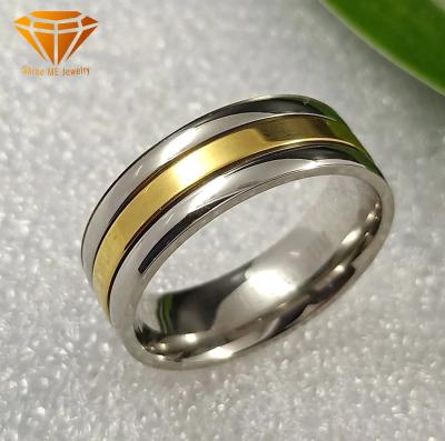China High Quality Jewelry Engagement Gold Plated Jewelry Titanium Ring Titanium Wedding (TR1926) for sale