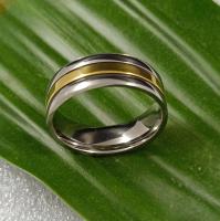 China High Quality Jewelry Engagement Gold Plated Jewelry Titanium Ring Titanium Wedding (TR1926) for sale