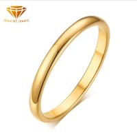 China Stainless Steel Couple Smooth Plain Tail Ring Pinky 18K Ladies Titanium Steel Ring Ins Jewelry in Stock Wholesale SSR2853 for sale