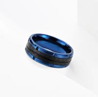 China Original New Solid Stainless Steel Carbon Fiber Ring New Product Titanium Steel Men's Ring Wholesale SSR2399 for sale