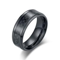 China Titanium Steel Carbon Fiber Ring Men's Jewelry Accessories in Stock SSR301 for sale