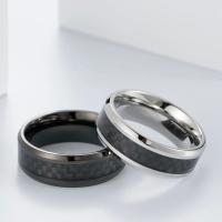 China Titanium Steel Carbon Fiber Ring Men's Jewelry Accessories in Stock SSR301 for sale