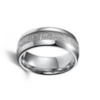 China Tungsten Steel Inlaid with Silver Carbon Fiber Tungsten Steel Ring European and American Couple Tungsten Gold Ring Tst2857 for sale