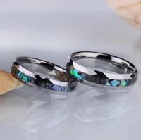 China Shineme Jewelry High Quality Shell Tungsten Ring Jewelry Tungsten Wedding Ring for sale