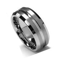 China Matte Surface Tungsten Trend Fashion Tungsten Ring for Men Tst2866 for sale