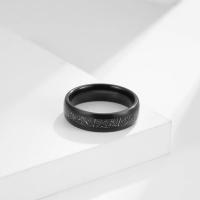 China High Quality Fashion Jewelry Tungsten Steel Inlaid Black Silk Ring for Couples Ring Tst0156 for sale