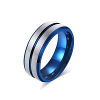 China Hot Selling 8mm Slotted Tungsten Steel Ring Ring Men's Niche High-End Vacuum Plated Two-Color Tungsten Gold Jewelry Tstk002sb for sale