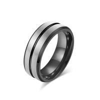 China Hot Selling 8mm Slotted Tungsten Steel Ring Ring Men's Niche High-End Vacuum Plated Two-Color Tungsten Gold Jewelry Tstk002sb for sale