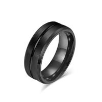 China Hot Selling 8mm Slotted Tungsten Steel Ring Ring Men's Niche High-End Vacuum Plated Two-Color Tungsten Gold Jewelry Tstk002sb for sale