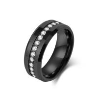 China European and American light luxury high-end feeling, diamond studded tungsten steel ring tungsten gold couple's ring unisex fashion jewelry for men and women KRT059 for sale