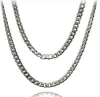 China Pure titanium NK chain men's necklace Cuban Chains fashion jewelry TIPB082 for sale