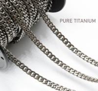 China Pure titanium NK chain men's necklace Cuban Chains fashion jewelry TIPB082 for sale