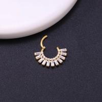 China F136 titanium alloy nose ring 5A zircon body piercing jewelry wholesale SM2613 for sale
