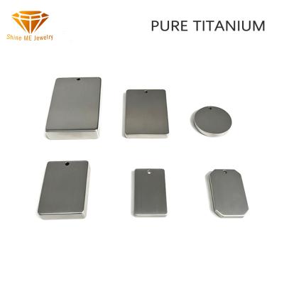 China Fashion Accessories Pure Titanium Dog Tag Pet Pendant Advertising Gift Engraving Tita2235 for sale