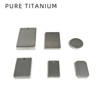 China Fashion Accessories Pure Titanium Dog Tag Pet Pendant Advertising Gift Engraving Tita2235 for sale