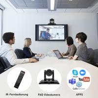 China USB 2.0 Full HD 1080p 3x Optical Zoom PTZ Video Conference Camera 30fps for sale