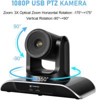 China YUV USB2.0 Full HD 3X PTZ Video Webcam Camera TEVO VHD3U for sale