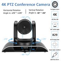 China Remote Control 4K PTZ Video Conference Camera 5X Zoom 116 Degree Wide Angle for sale