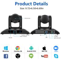 China Remote Control 4K PTZ Video Conference Camera 5X Zoom 116 Degree Wide Angle for sale