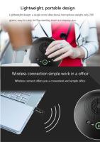 China TENVEO TEVO-A2000G 2.4G Wireless Conference Speakerphone 4m Pickup 80dB for sale