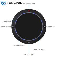 China 3m Omnidirectional Bluetooth Conference Speakerphone ISO9001 for sale