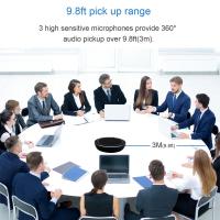 China Bluetooth Conference Speakerphone 100Hz-8KHz USB Speaker with 3 Mics for Small Meetings for sale