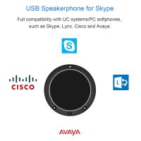 China Omnidirectional USB Conference Speakerphone for 10-15m2 Meeting Rooms 3 Microphones for sale