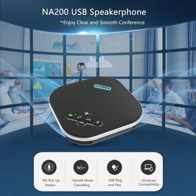 China Tevo Na200 USB Conference Speakerphone 5m 16.4FT Pick Up Radius for sale