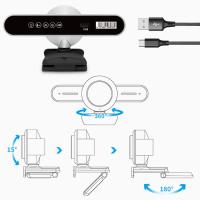 China 30fps Light Correction Autofocus Web Camera 3.0umx3.0um Pixel Live Streaming Webcam for sale