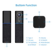 China Tongveo AI Conference Video Camera 4K with Microphone Speaker 90° FOV for sale